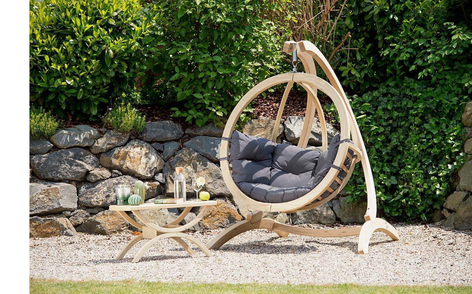 Ensemble hamac, balancelle & fauteuil suspendu - Jardindeco
