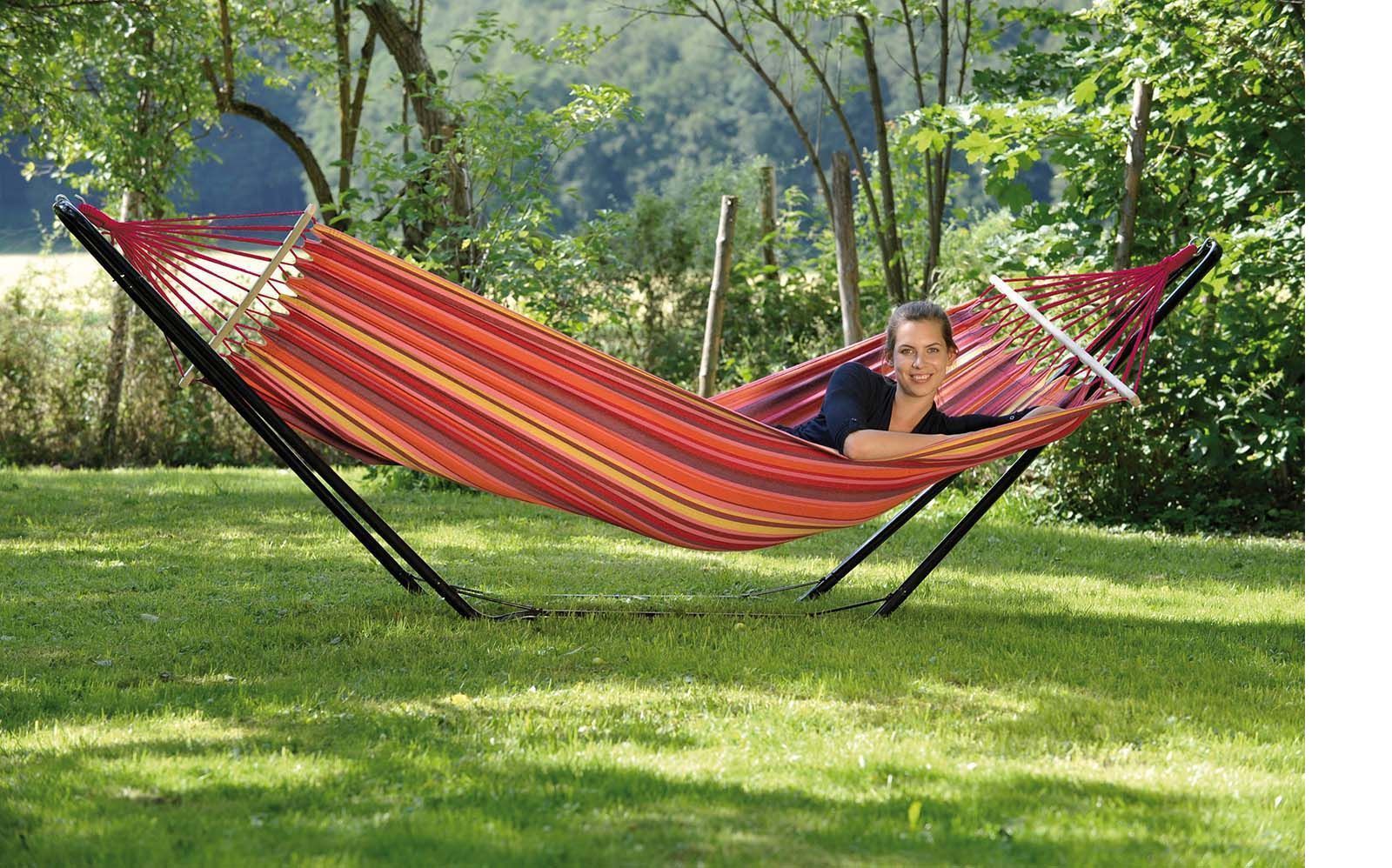 Ensemble hamac, balancelle & fauteuil suspendu - Jardindeco