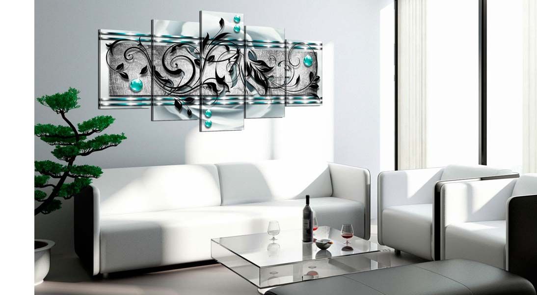 Tableaux originaux : tryptiques, cadres metal - Jardindeco