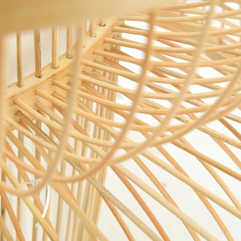 Abat-jour design en bambou naturel