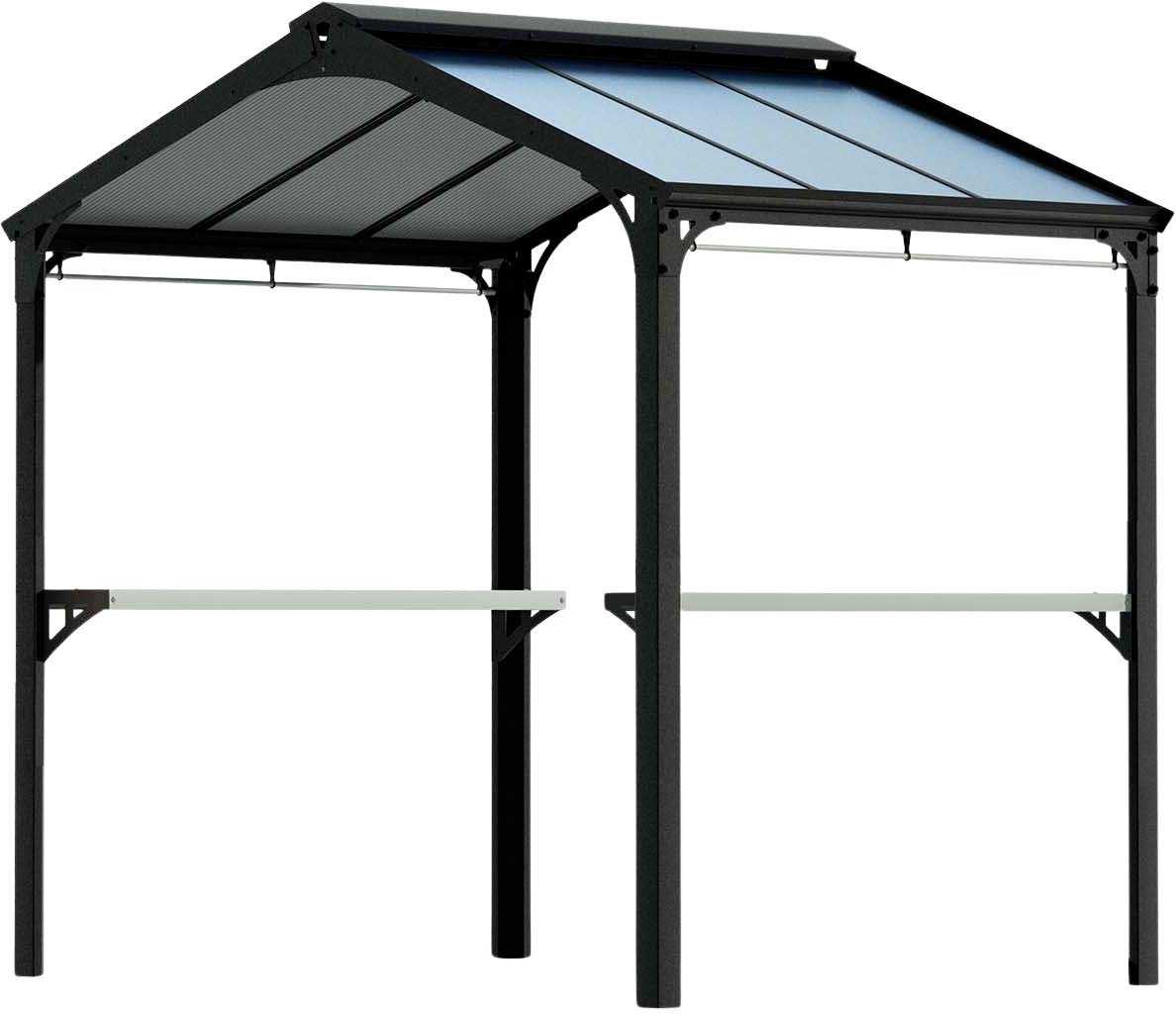 Abri barbecue en aluminium et polycarbonate austin