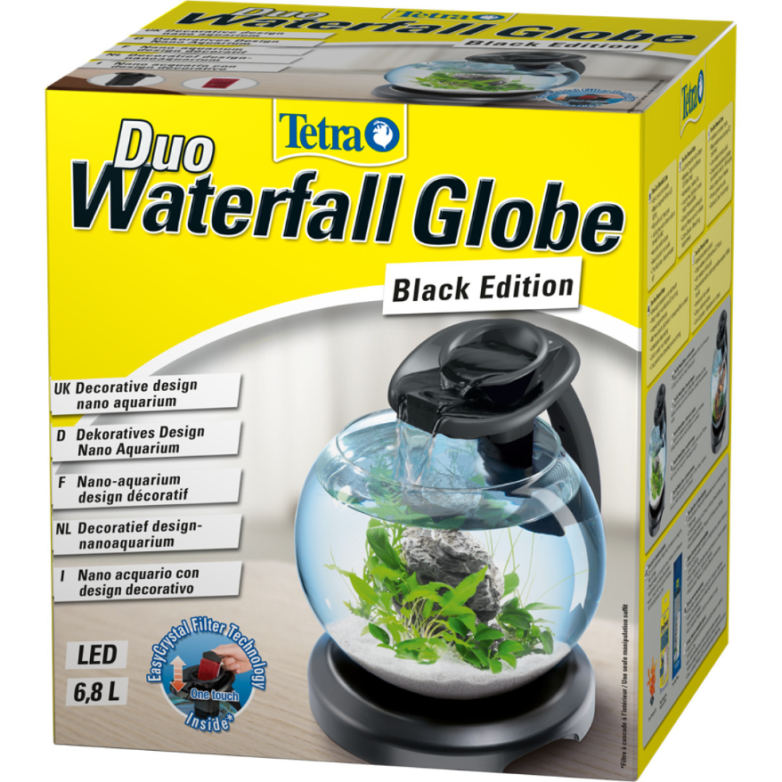 Aquarium tetra duo waterfall globe