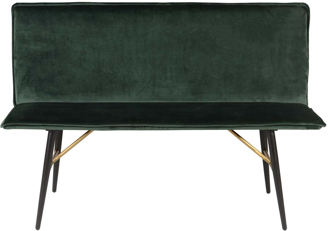Banc art déco en velours vert verona