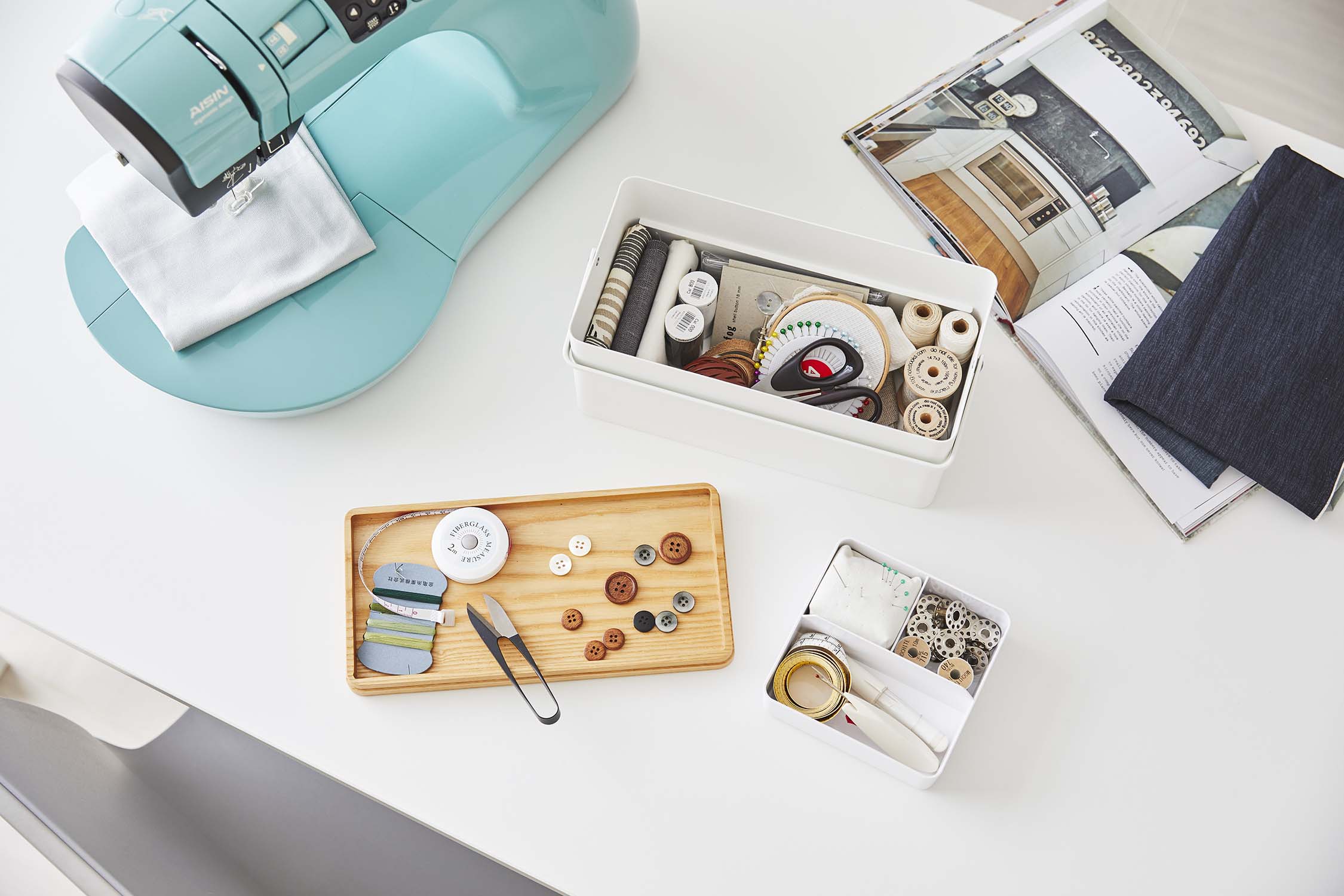 Boîte à couture sewing box (blanc)