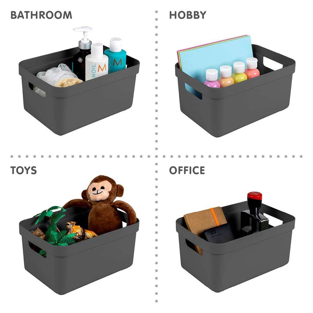 Boîte de rangement sigma home box 5 litres (anthracite)