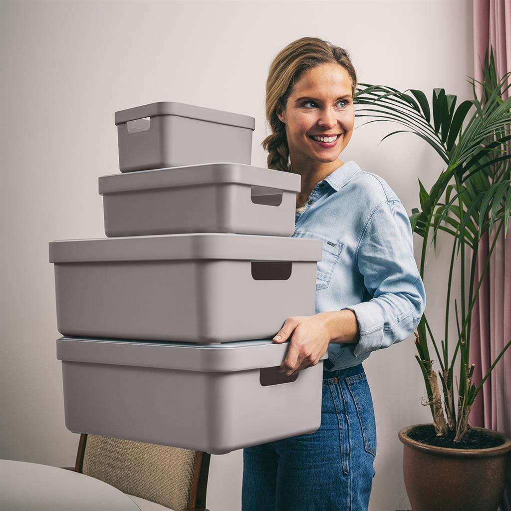 Boîte de rangement sigma home box 9l (blanc)