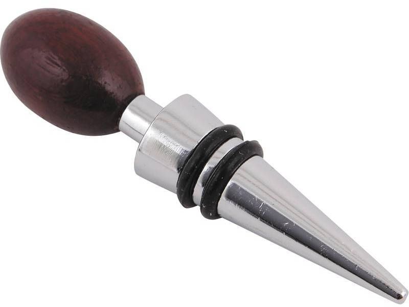 Bouchon à vin 10cm en Acier et Bois