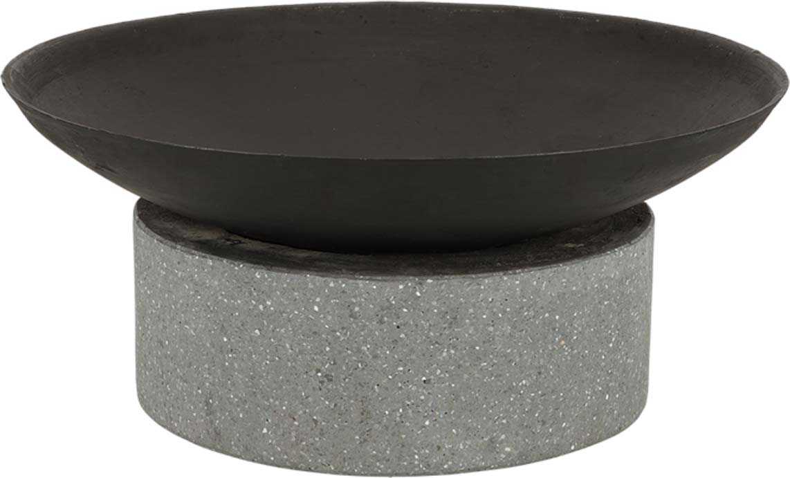 Brasero en fonte et granit anneau (59.6 x 26.5 cm)