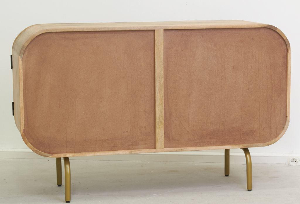 Buffet 4 portes en manguier naturel STRING ART - AUBRY GASPARD