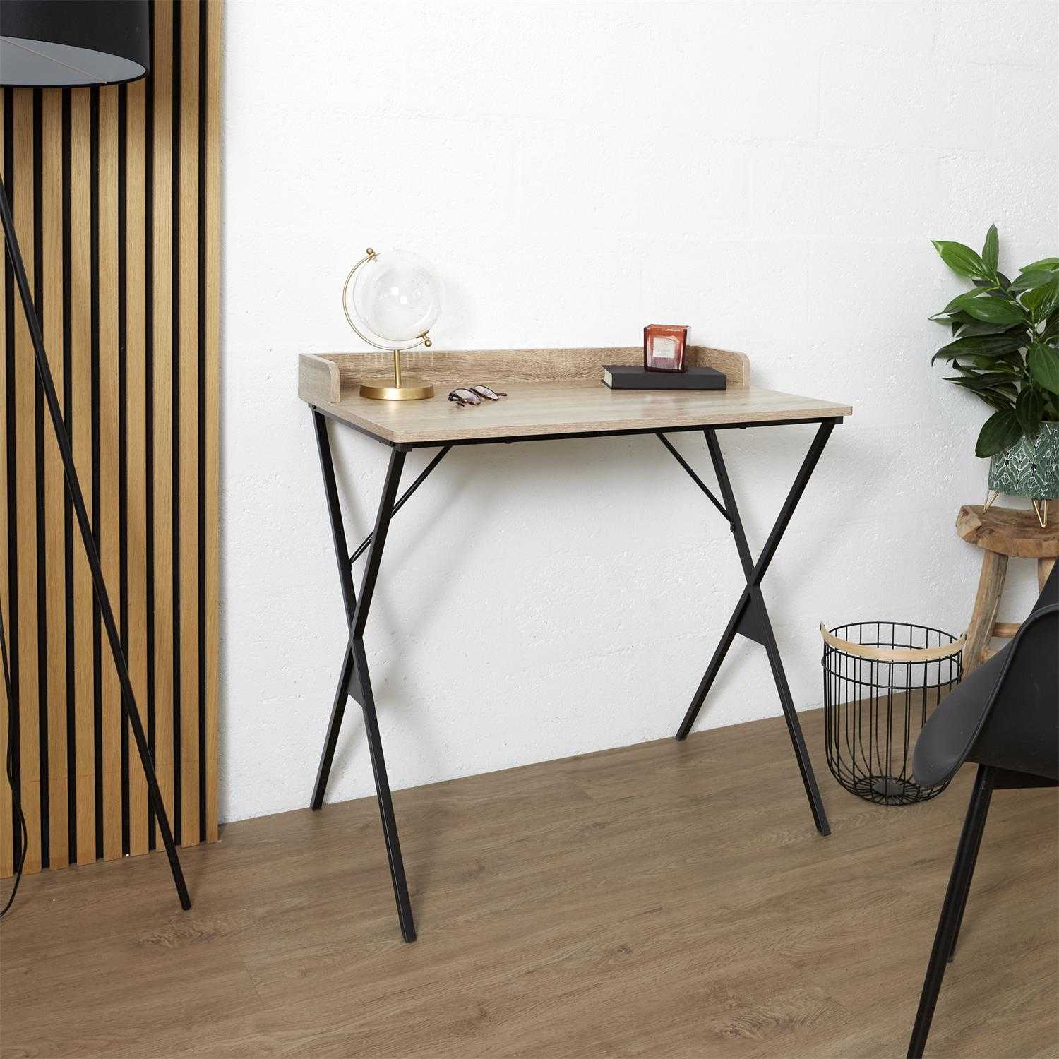 Bureau en mdf et métal loka