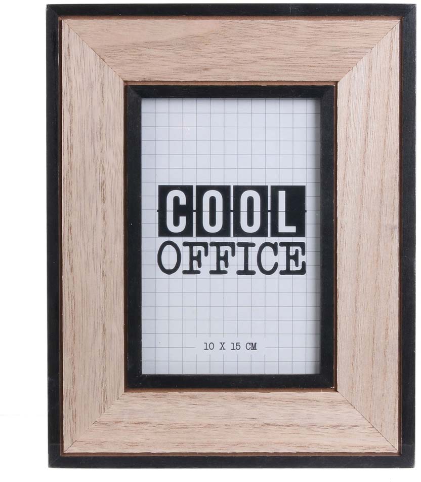 Cadre photo en bois happy working (lot de 2)