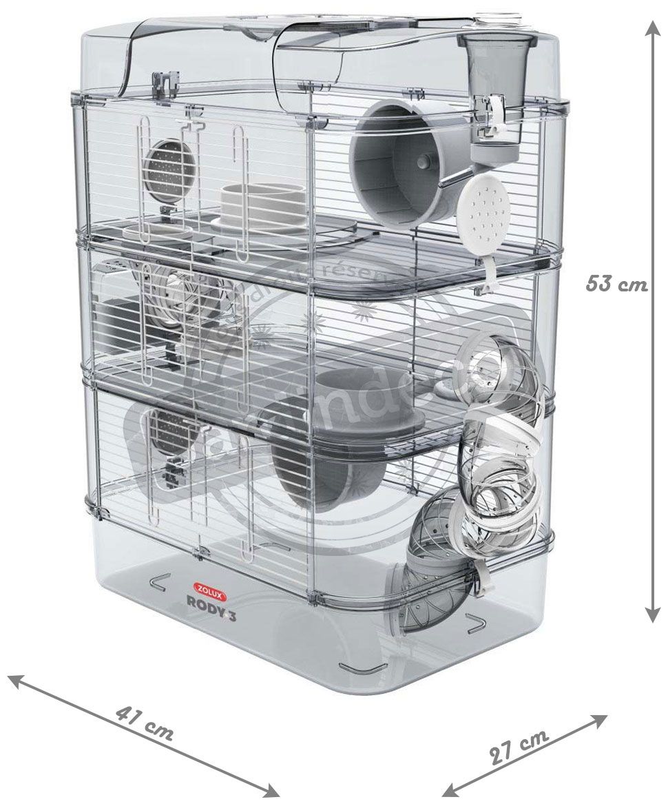 Cage pour petits rongeurs rody trio