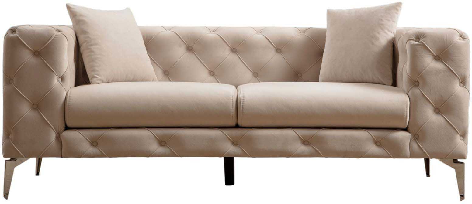 Canapé 2 places en tissu como (ecru)