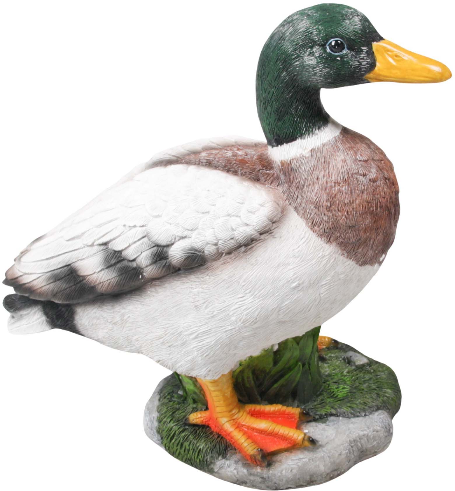 Canard colvert en résine (debout)