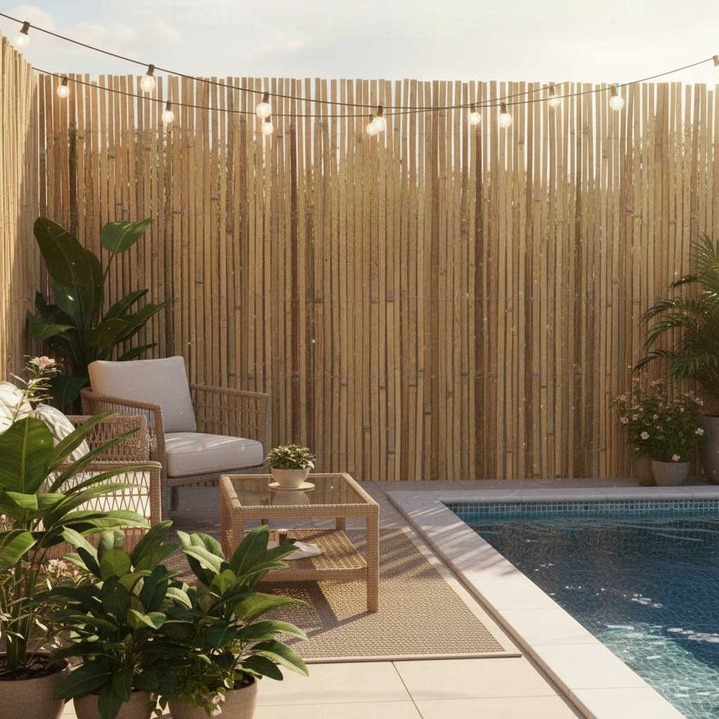 Canisse Bambou 15 M X 5m