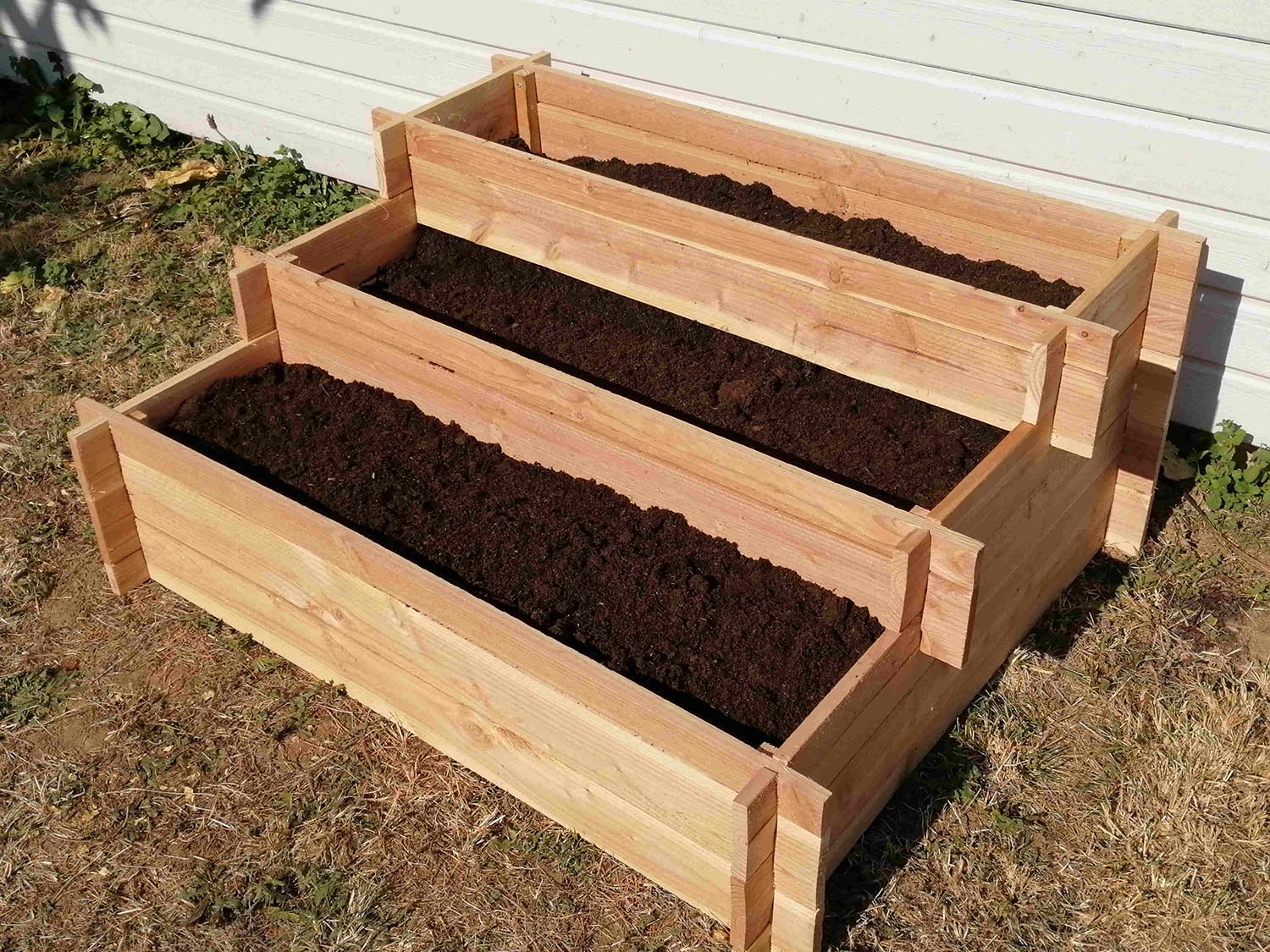 Carré potager 3 étages en bois de douglas