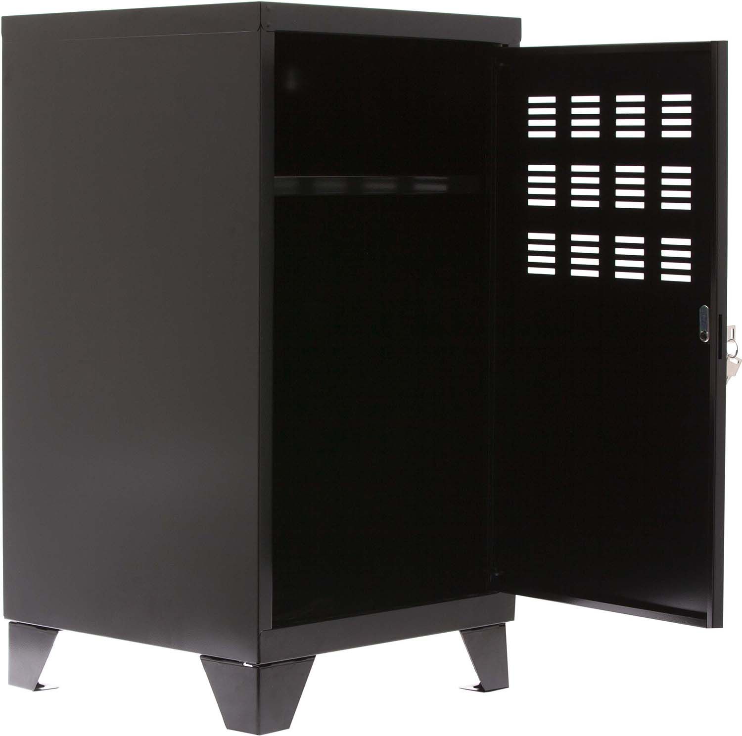 Casier de rangement en métal 74 cm collégien (noir mat)