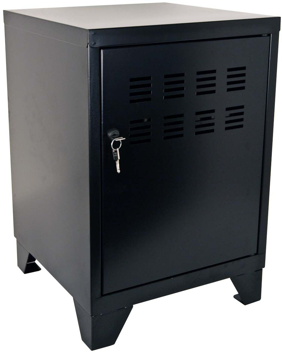 Casier de rangement en métal pour enfants 59 cm (noir mat)