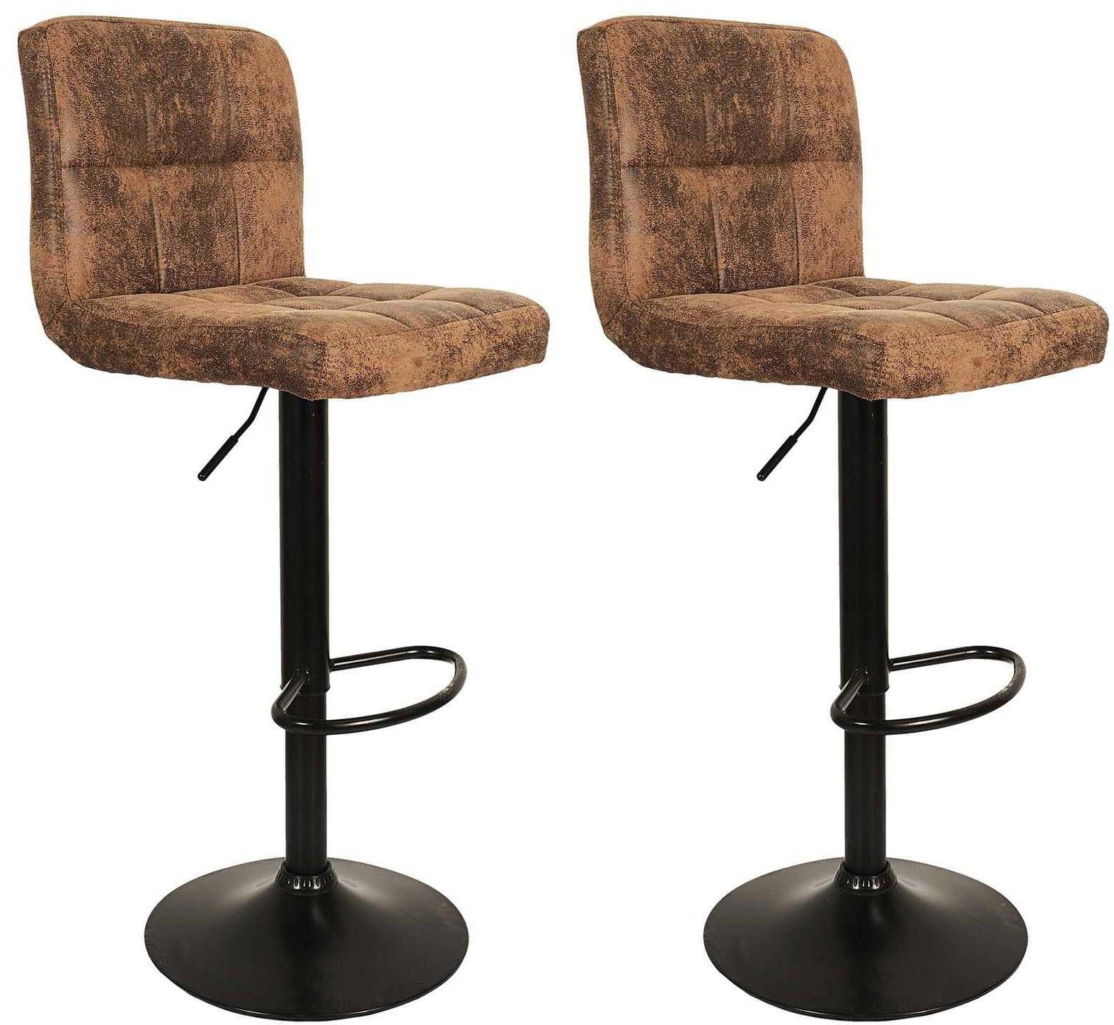 Chaise de bar réglable en hauteur downtown (lot de 2)