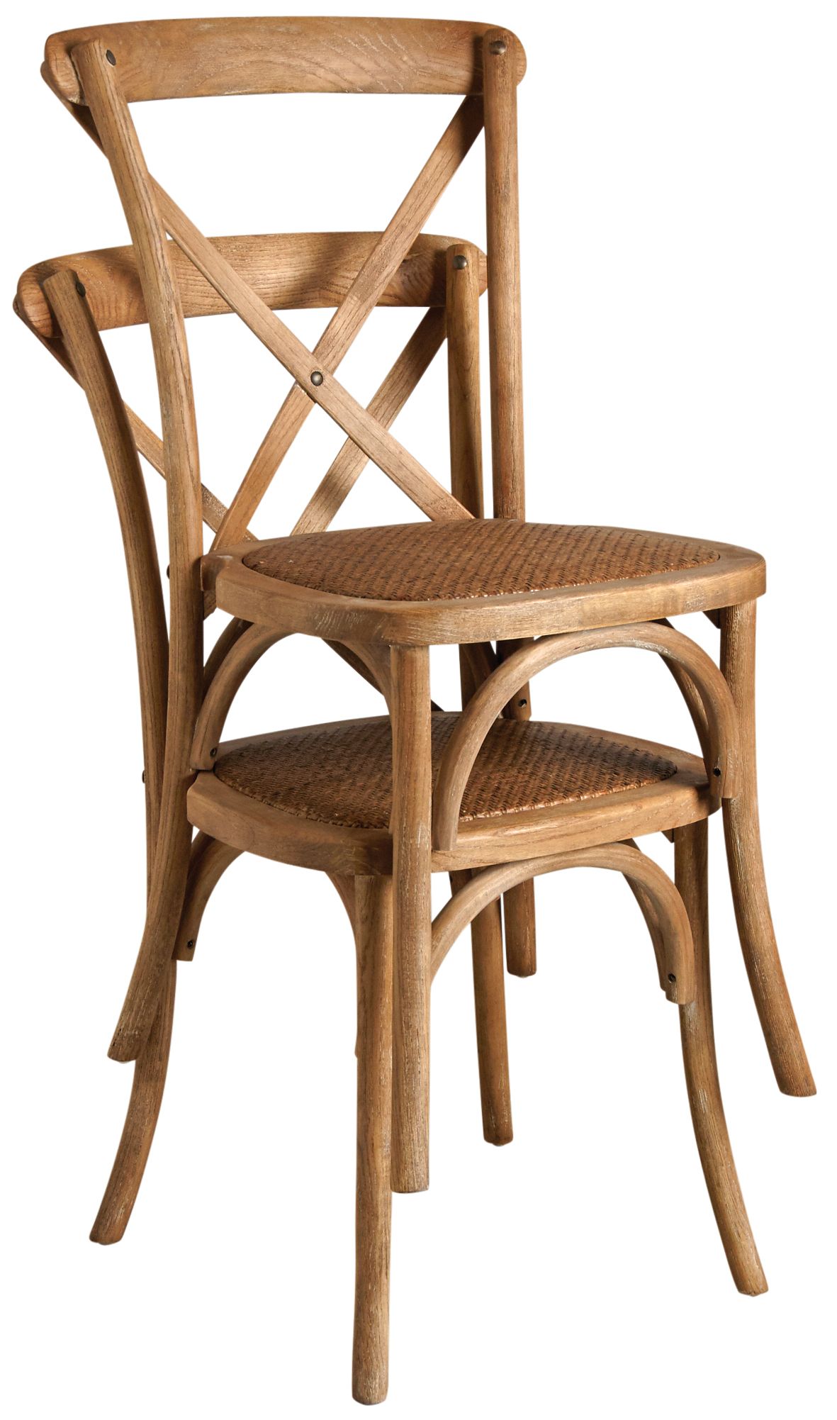 Chaise bistro en bois d’orme empilable - AUBRY GASPARD