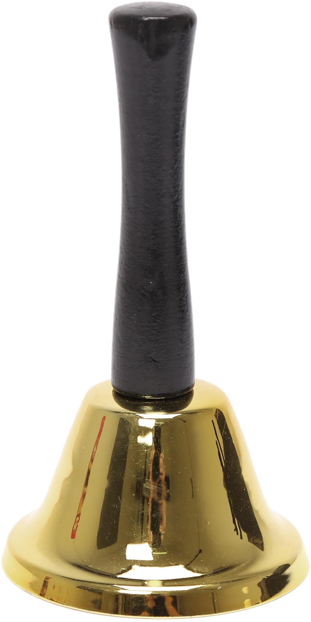 Clochette classique or 6.5 x 12 cm