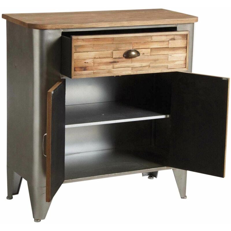 Commode bois et métal