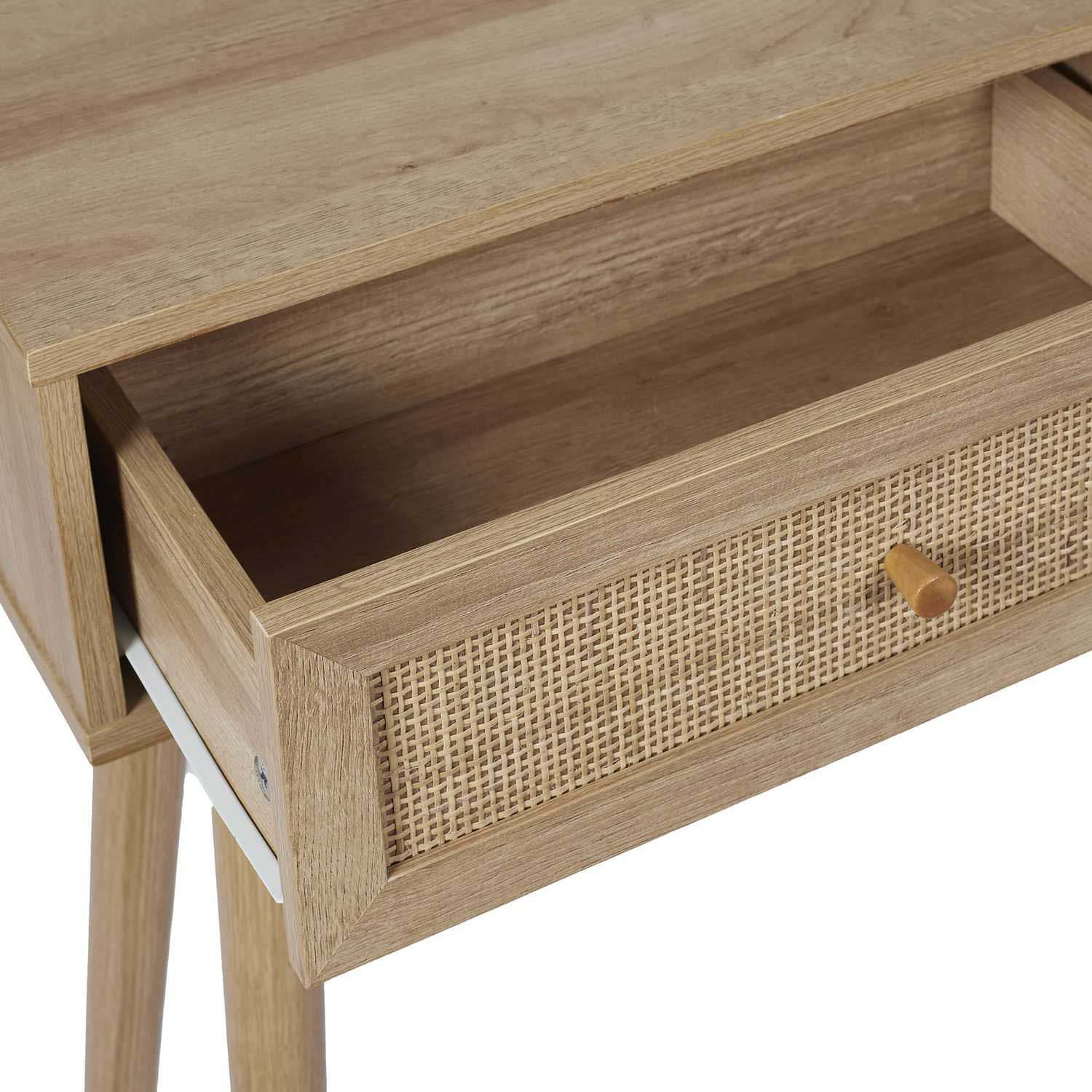 Console en bois et rotin bali