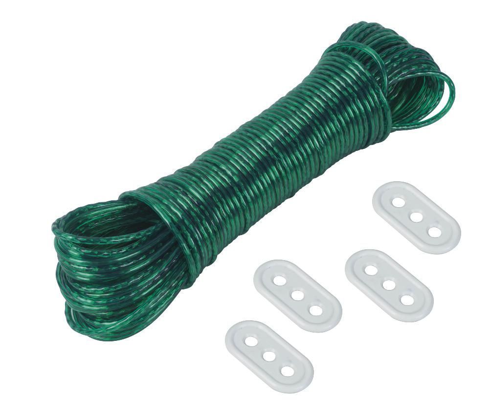 Corde à linge 40m avec tendeurs