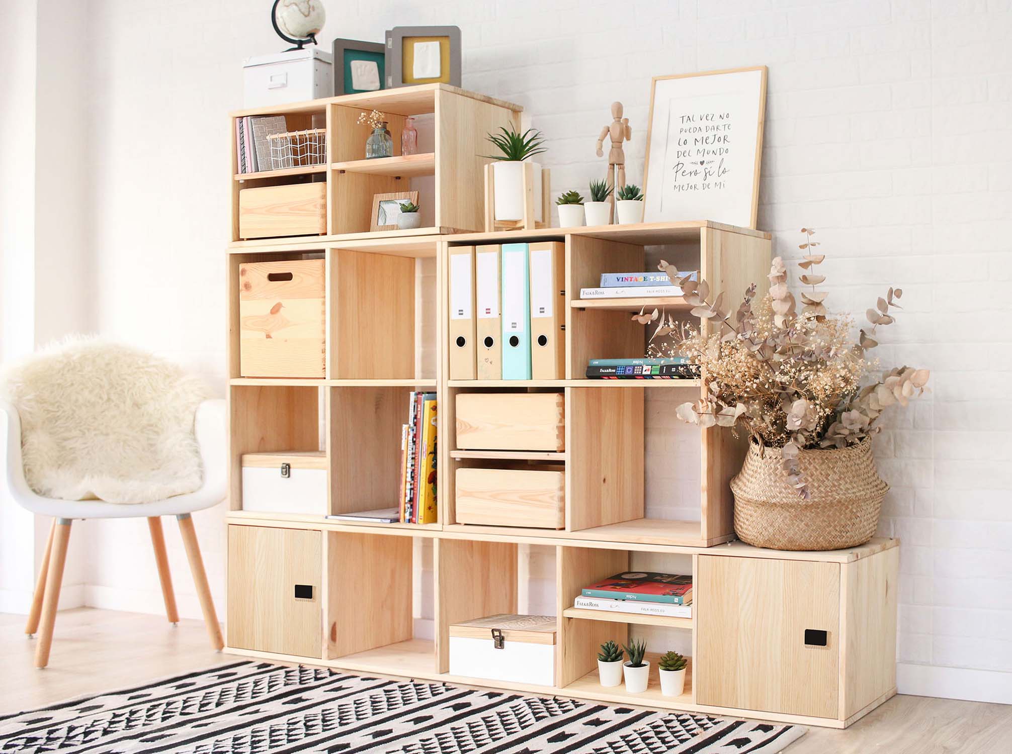 Cube De Rangement En Pin Massif Dinamic simple Cube De Rangement En Pin Massif Dinamic simple
