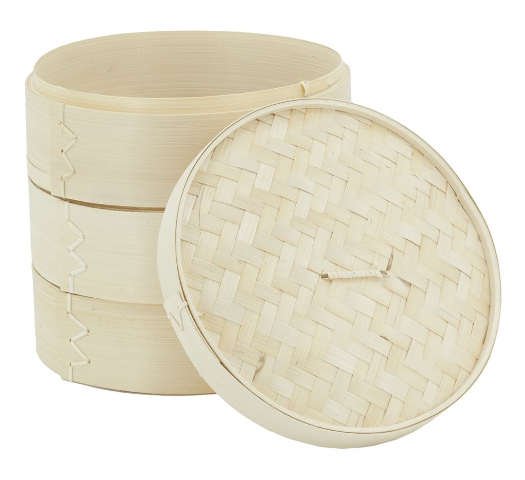 Cuit vapeur en bambou naturel 3 étages