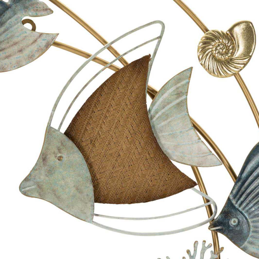 Décoration murale en métal et mdf dory 61 x 5 x 86 cm