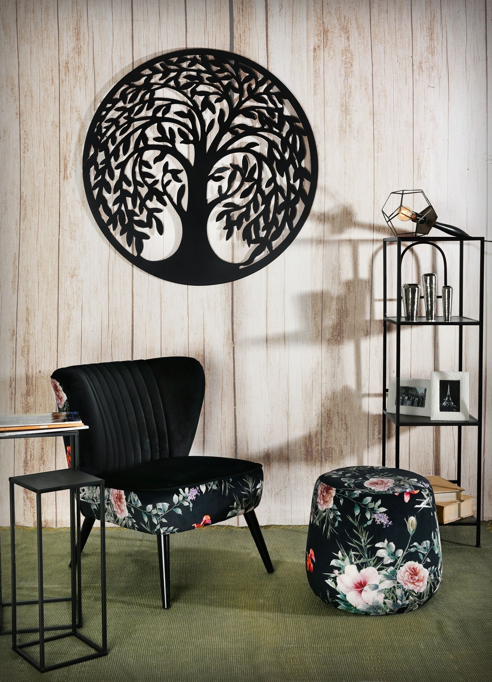 Décoration murale ronde en métal Arbre - AUBRY GASPARD | Jardindeco