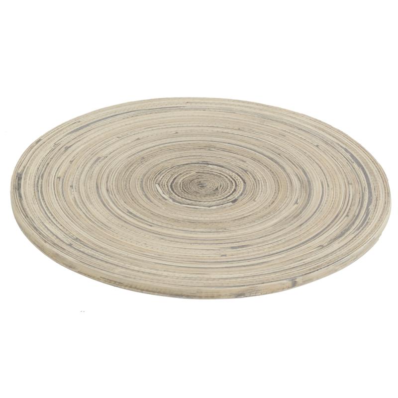 Dessous de plat en bambou naturel et noir