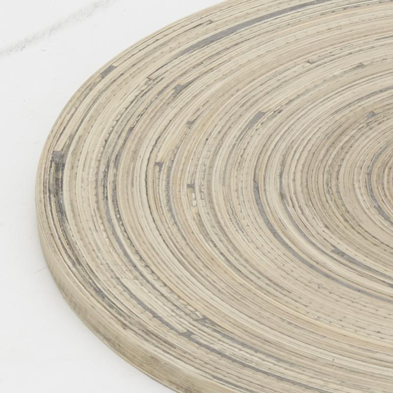 Dessous de plat en bambou naturel et noir