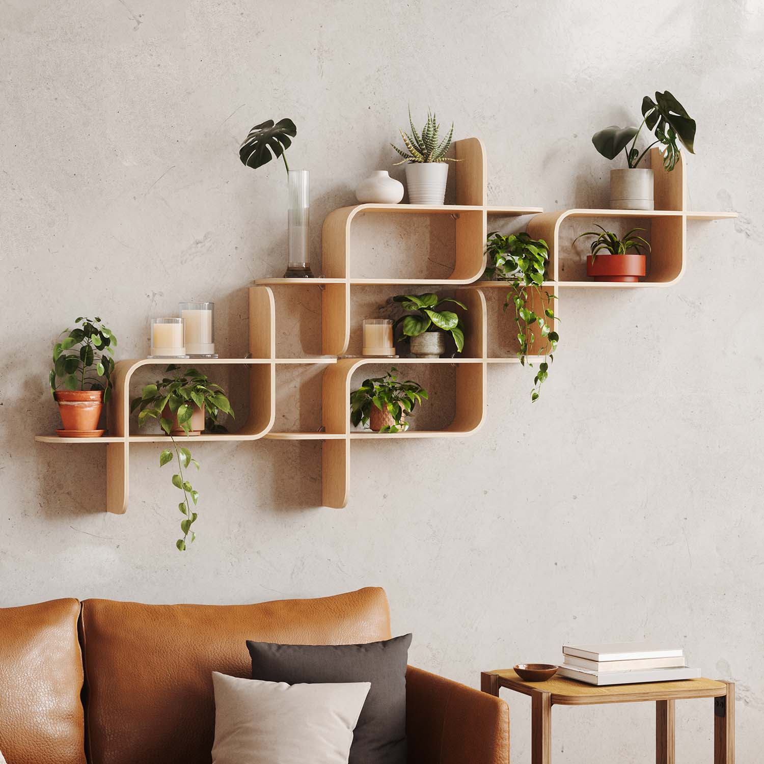 Étagère murale en bois shelf (naturel)