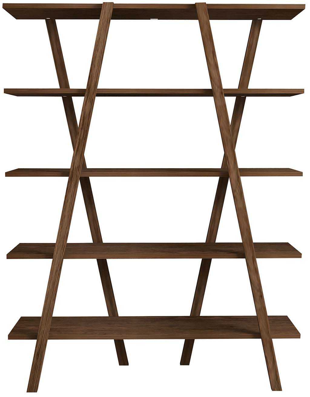 Etagère en pin effet noyer perla