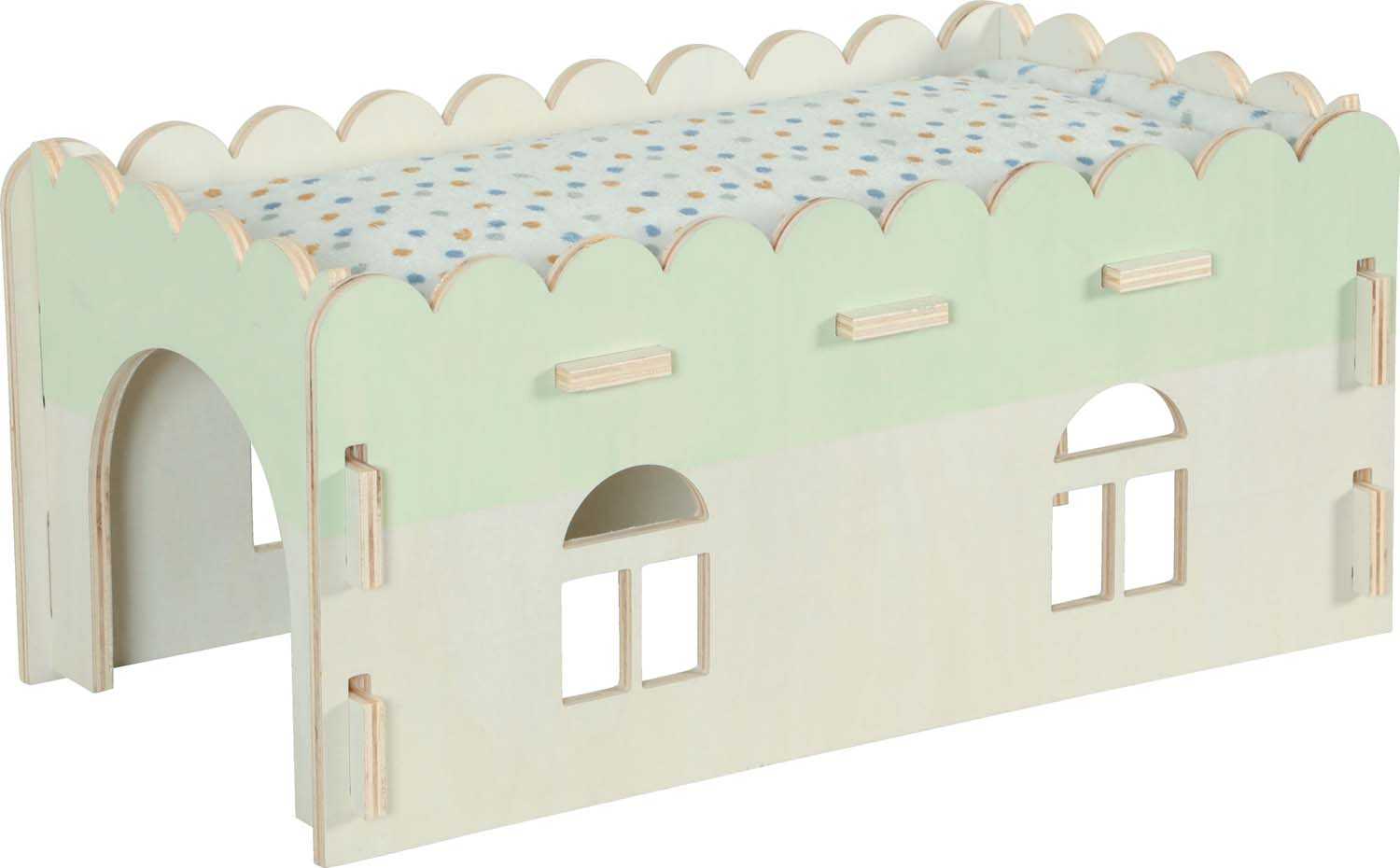 Extension pour maison en bois pour rongeurs cosy (pour lapin nain)