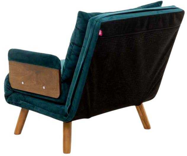 Fauteuil convertible cosmo single (vert pétrole)