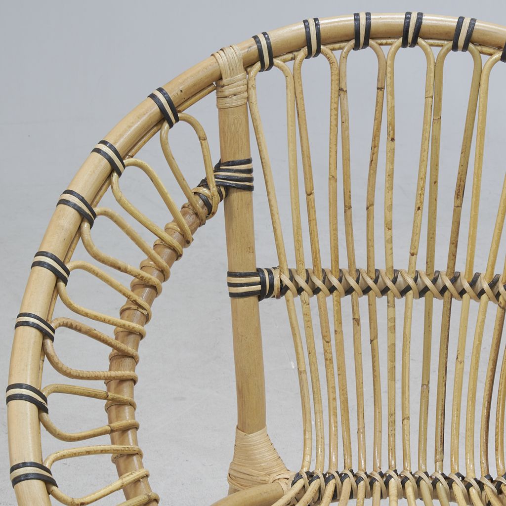 Fauteuil rond en rotin jazz (naturel)