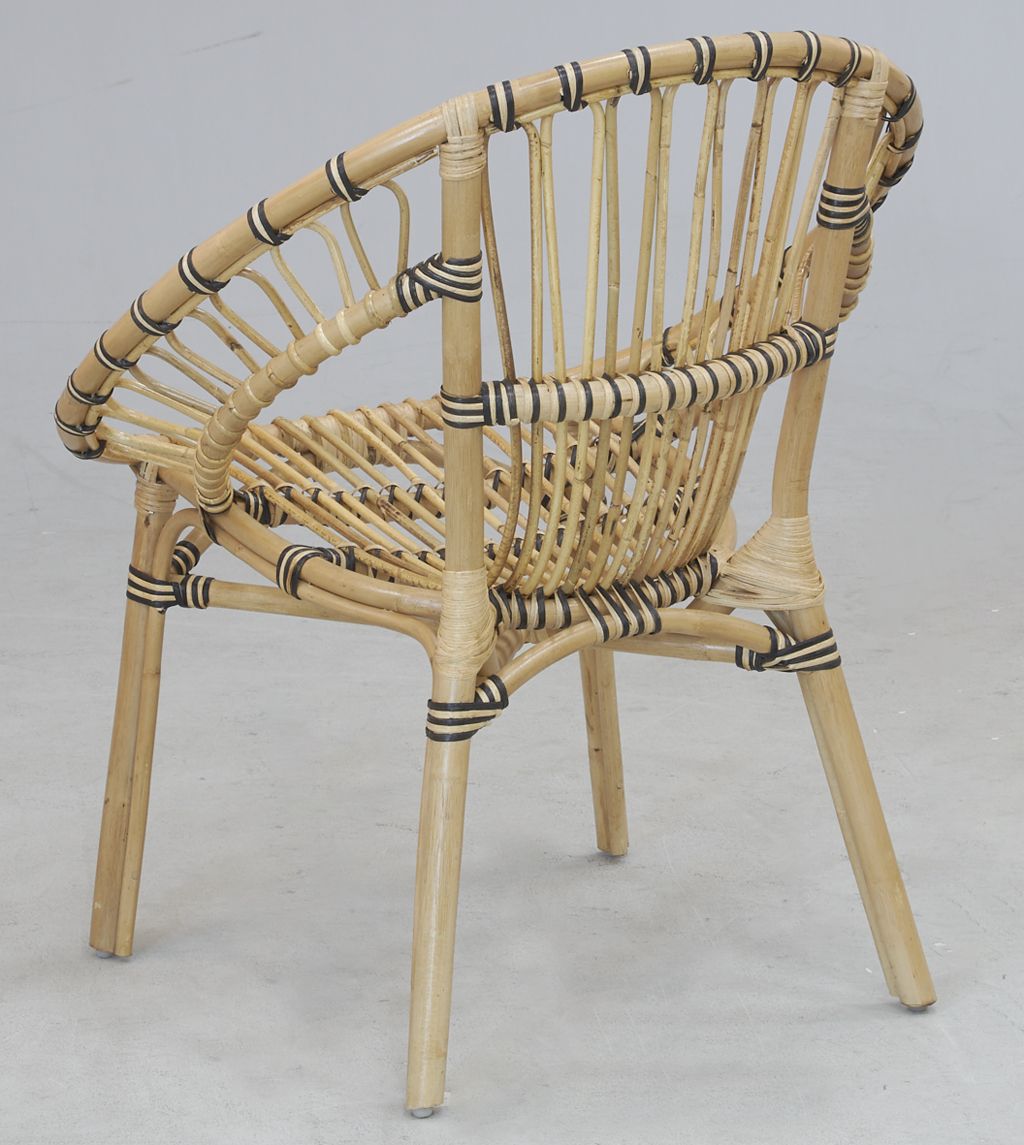Fauteuil rond en rotin jazz (naturel)