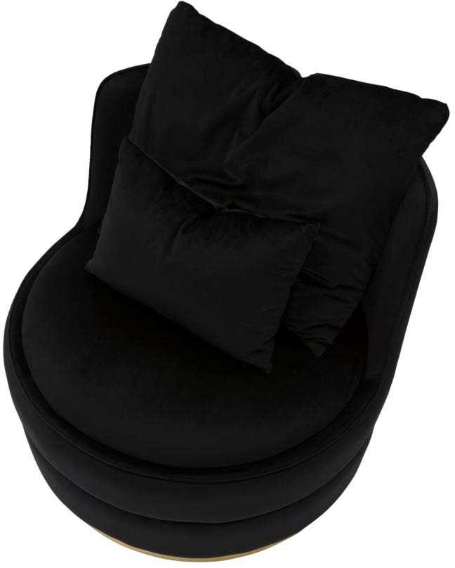 Fauteuil rond en tissu paris 84 x 72 cm