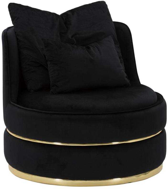 Fauteuil rond en tissu paris 84 x 72 cm