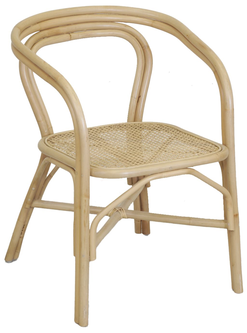 Fauteuil en rotin et cannage design