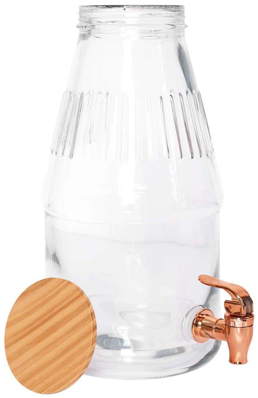 Fontaine à boisson avec couvercle en bambou 3.8 litres