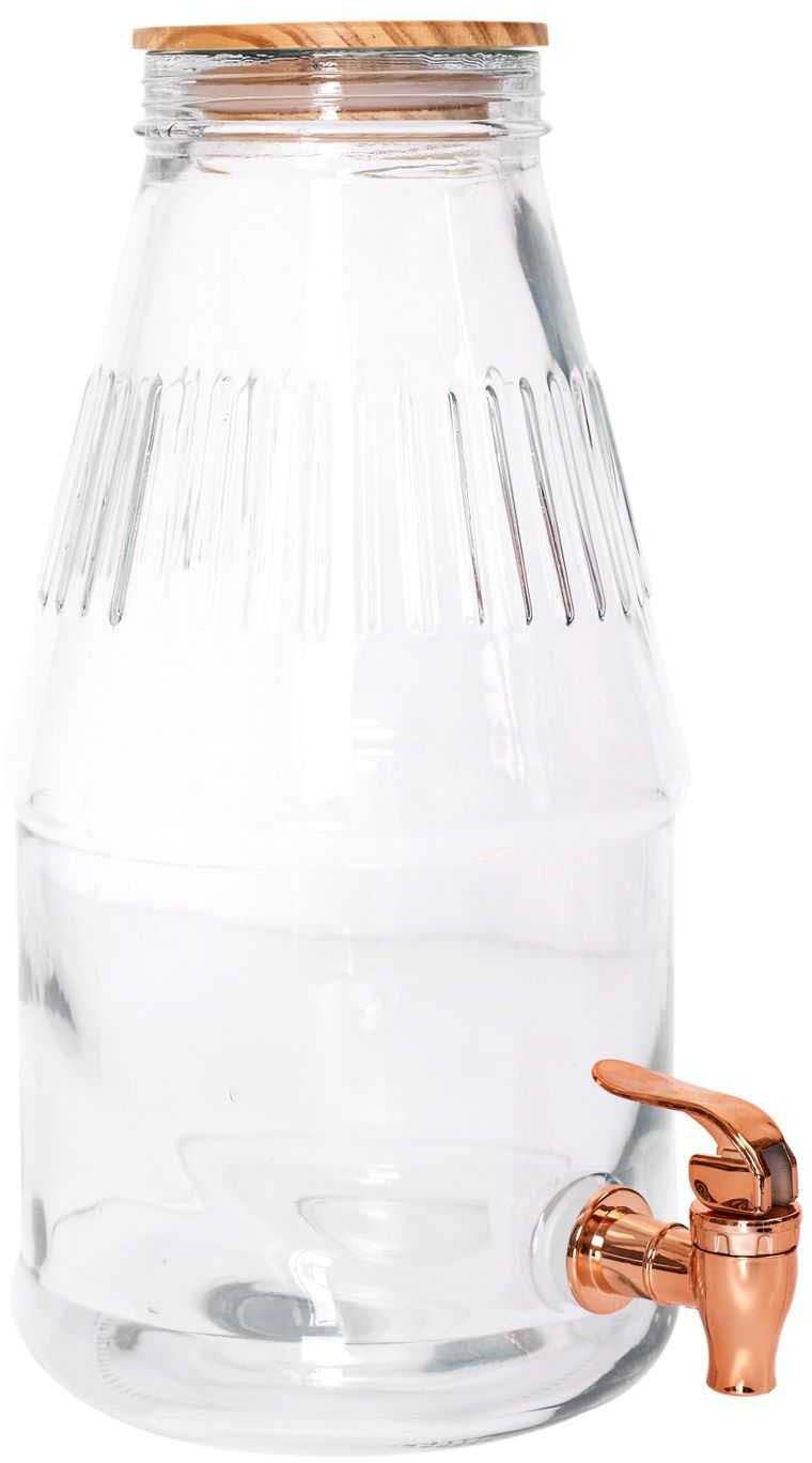 Fontaine à boisson avec couvercle en bambou 3.8 litres