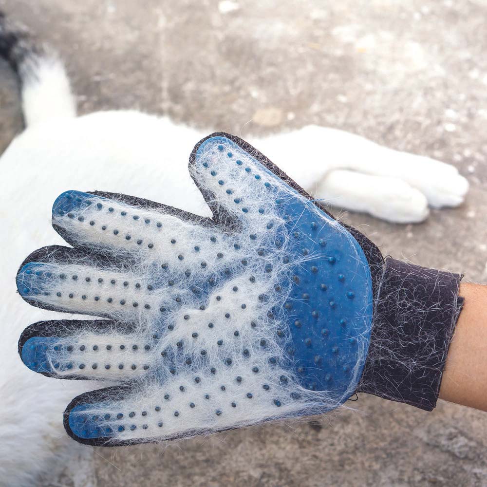 Gant magique anti-poils animaux (gris)