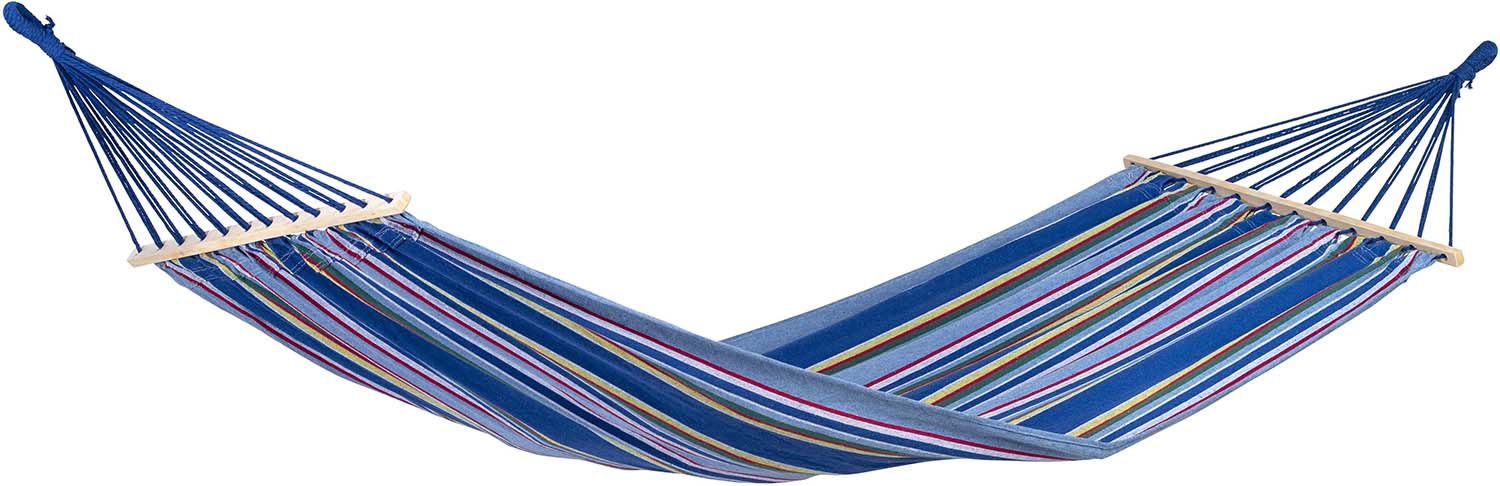 Hamac en coton et polyester avec sac de rangement tonga (ocean)