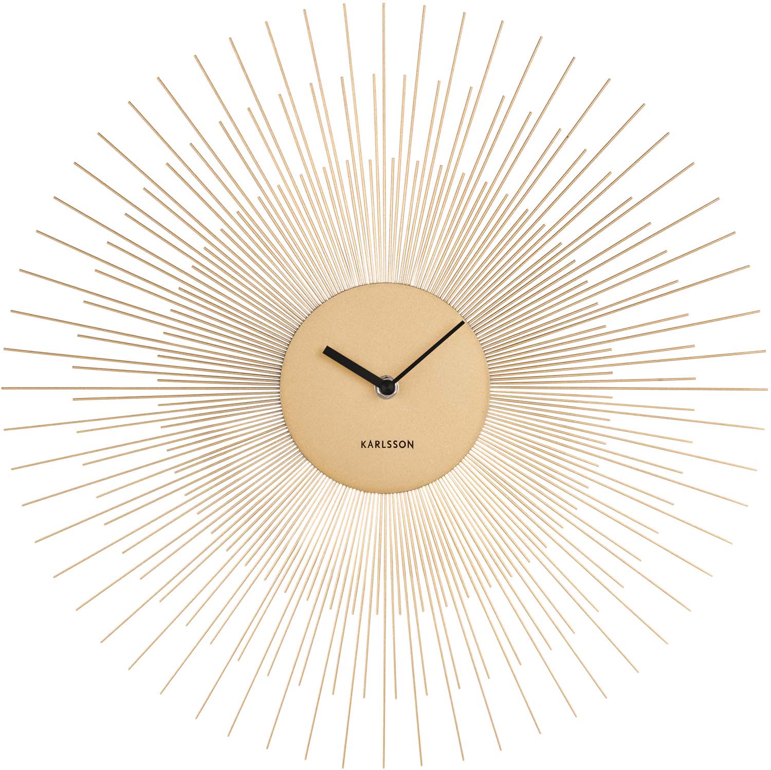 Horloge en métal peony 45 cm (doré)