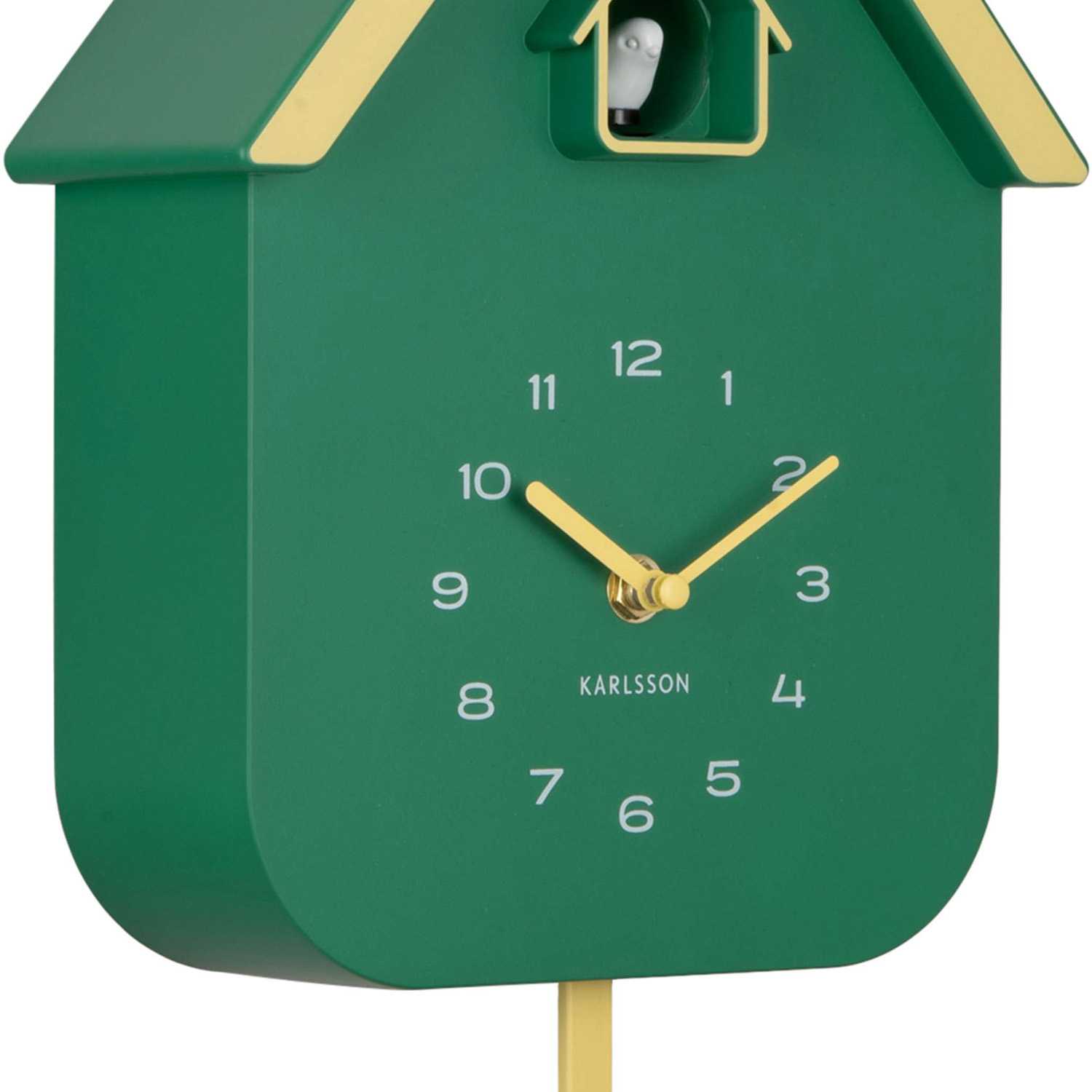 Horloge murale dupla color cuckoo (vert)