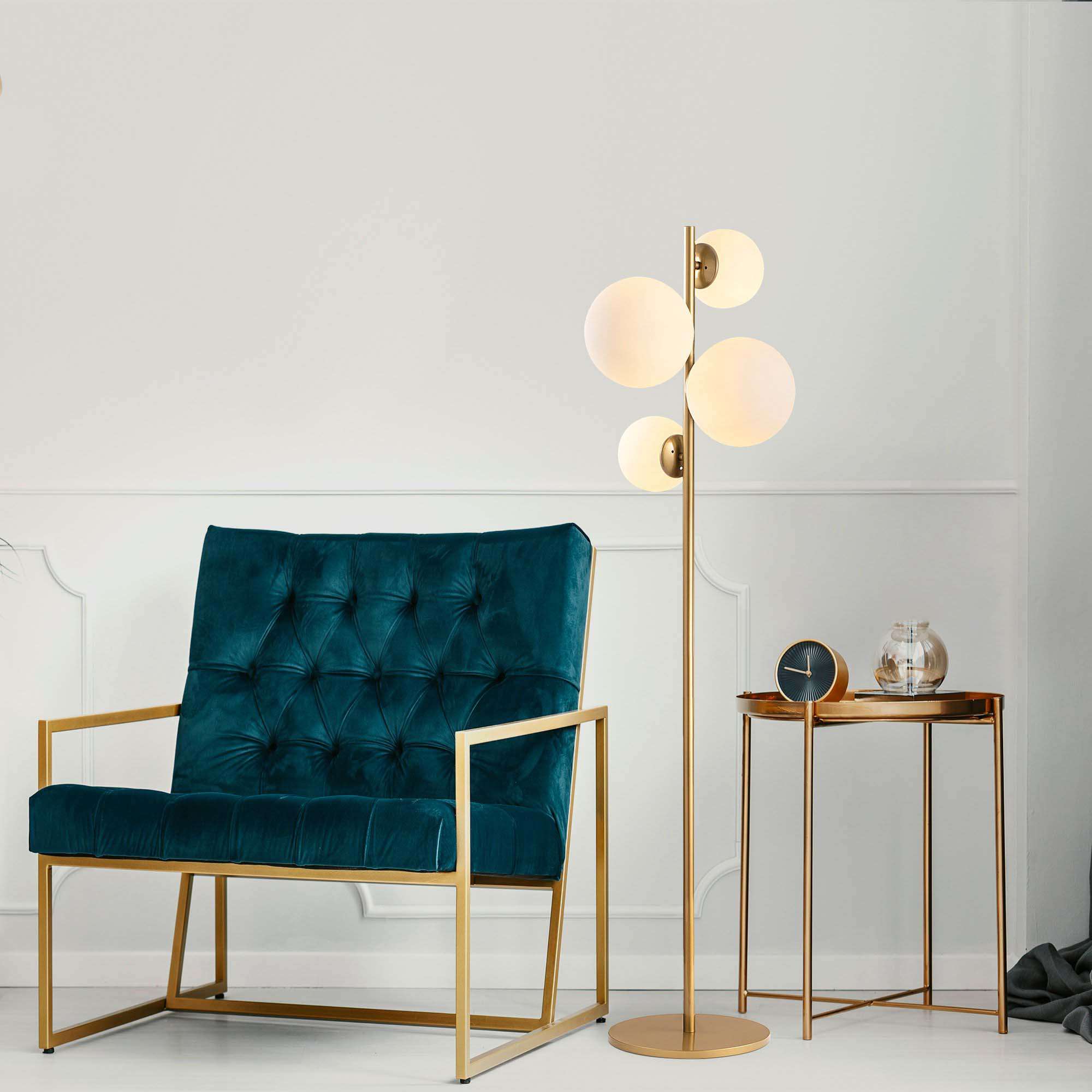 Lampadaire en métal fazli